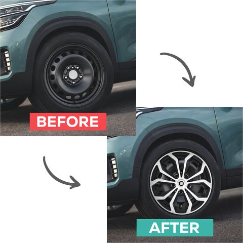 OCARA VISION 13 Inch Double Color Wheel Cover for Old WagonR Optional ...