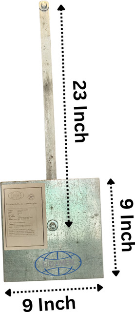 E-DAMEN 9"x9" GI Earth Plate sheet with connected strip for 3kw/3000W ...