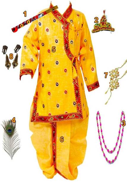 Krishna Dress - Buy Krishna Costume Fancy Dress Online at Best Prices ...