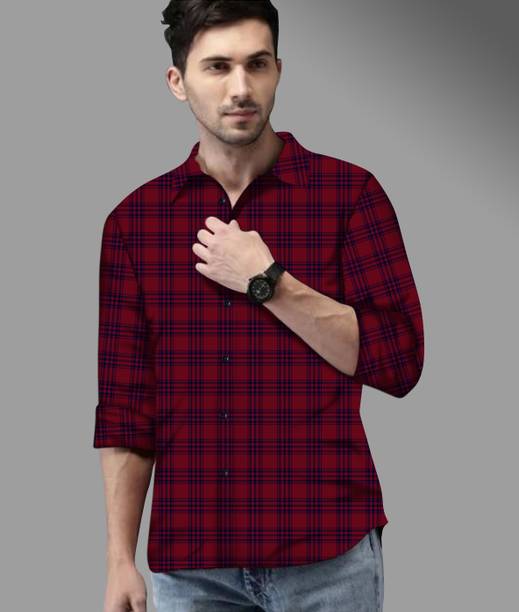 Red And Black Check Shirt - Buy Red And Black Check Shirt online at ...