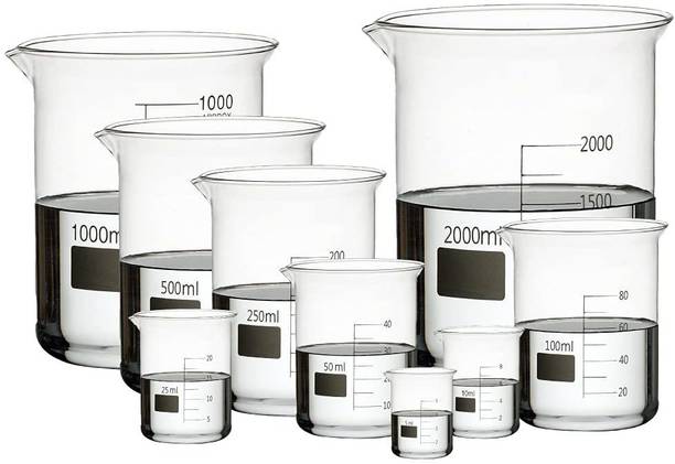Glass Beaker Laboratory Measuring Instrument Buy Online at Best Prices