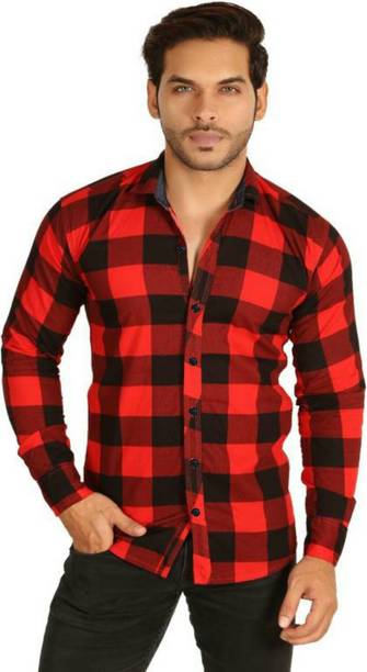 Red And Black Check Shirt - Buy Red And Black Check Shirt online at ...