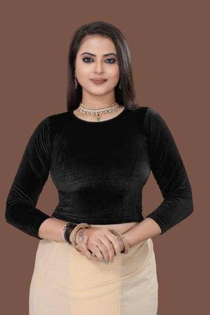 Black Velvet Blouse - Buy Black Velvet Blouse online at Best Prices in India | Flipkart.com