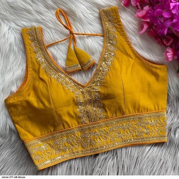 Sleeve Less Blouse Designs - Buy Sleeve Less Blouse Designs online at ...