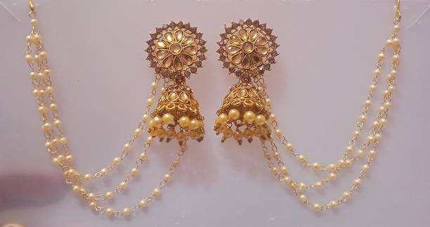 Gold Jhumka Earrings - Buy Gold Jhumka Earrings online at Best Prices ...