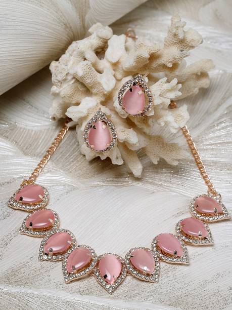Pink Jewellery Sets - Buy Pink Jewellery Sets Online at Best Prices In ...