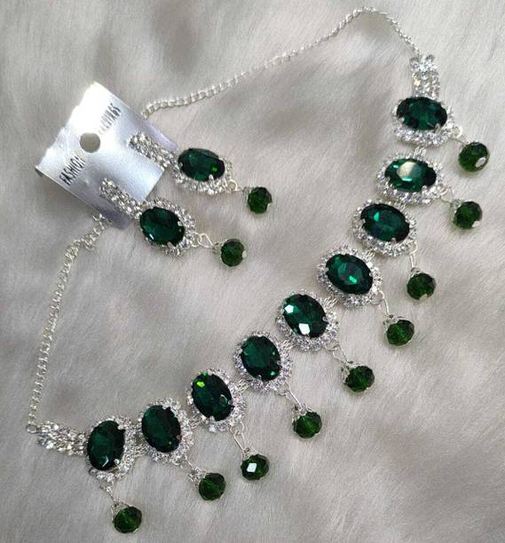 Green Jewellery Sets - Buy Green Jewellery Sets Online at Best Prices ...