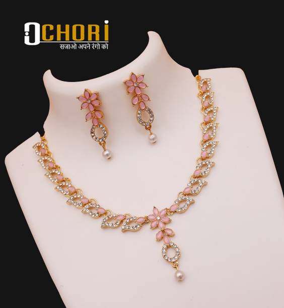 Pink Jewellery Sets - Buy Pink Jewellery Sets Online at Best Prices In ...