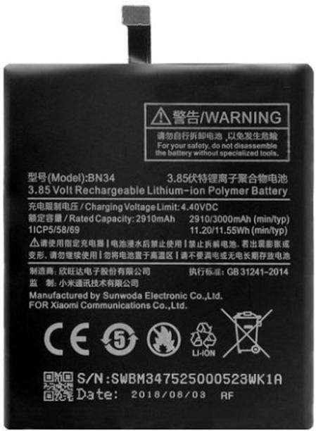 Redmi 5a Battery - Buy Redmi 5a Batteries Online at Best Prices in ...