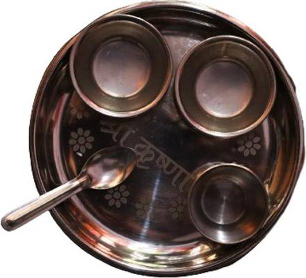 Silver Plated Pooja Thali: Buy Silver Plate for Pooja Online in India ...