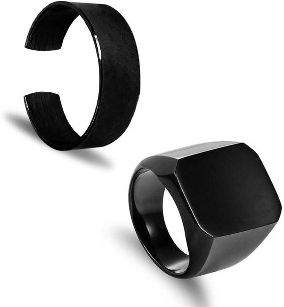 Black Ring For Men - Buy Black Ring For Men online at Best Prices in ...