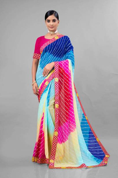 Gota Patti Sarees Online at Best Prices in India | Flipkart.com