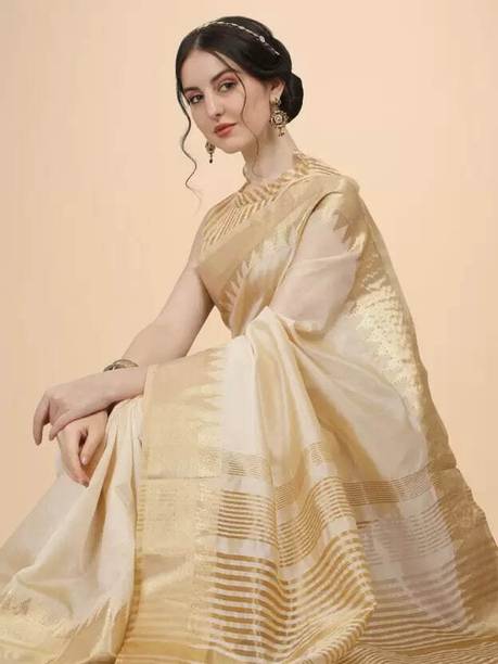 Silk Sarees Without Border - Buy Silk Sarees Without Border online at ...