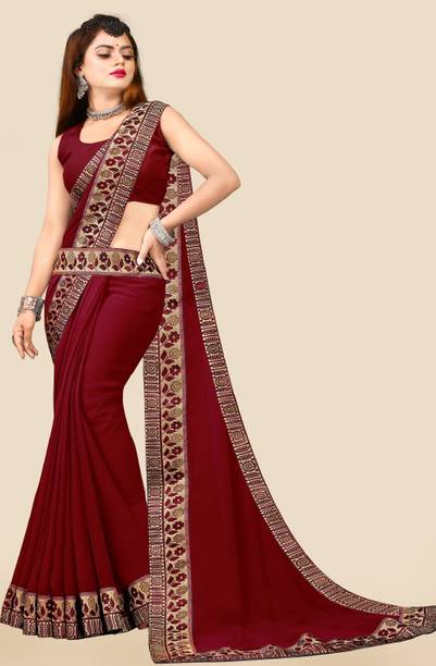 Maroon Sarees - Buy Maroon Color Sarees Online For Women at Best Prices ...