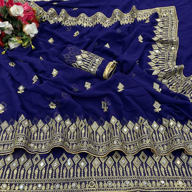 Navy Blue Color Sarees - Buy Navy Blue Color Sarees online at Best ...