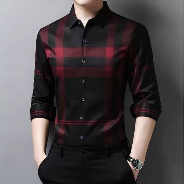 Red And Black Check Shirt - Buy Red And Black Check Shirt online at ...