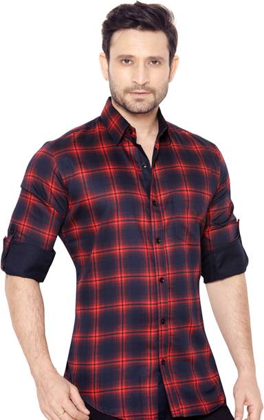Red And Black Check Shirt - Buy Red And Black Check Shirt online at ...