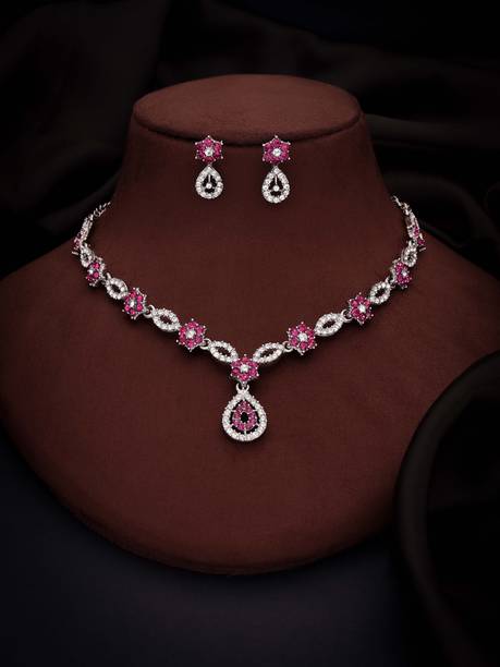 Pink Jewellery Sets - Buy Pink Jewellery Sets Online at Best Prices In ...