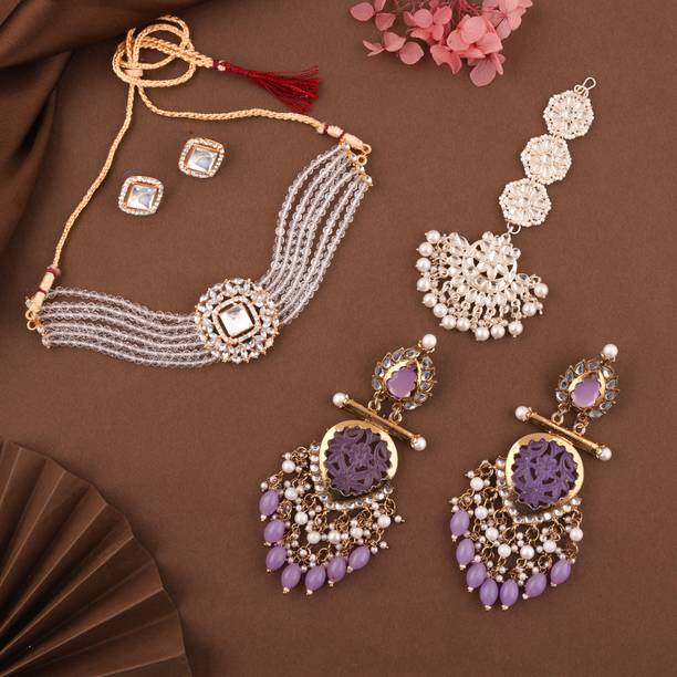 Purple Jewellery Sets - Buy Purple Jewellery Sets Online at Best Prices ...