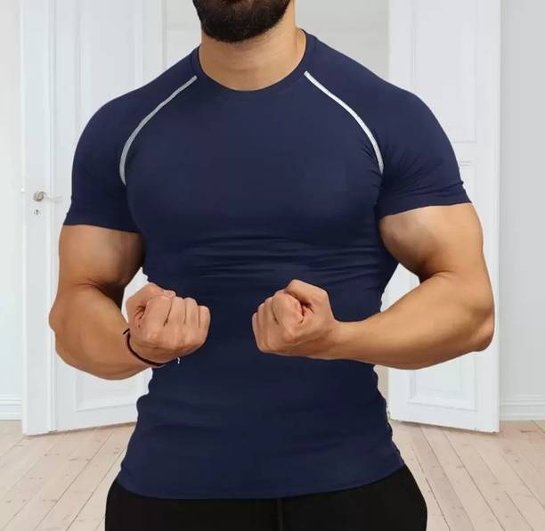 Muscle Fit T Shirts - Buy Muscle Fit T Shirts online at Best Prices in ...