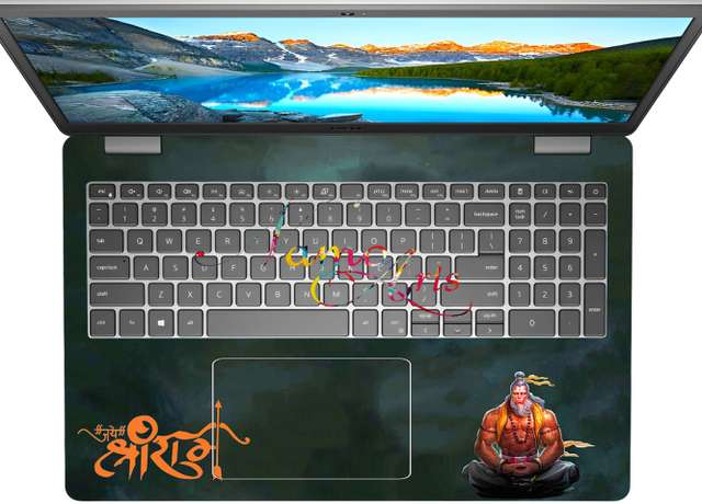 Namo Arts Lord Hanuman Full Body Panel Laptop Skins Sticker - Bubble ...