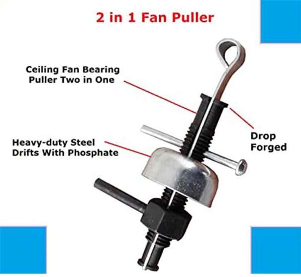 Kshivi Heavy Duty 2 in 1 Heavy Bearing Fan Puller Lever Tool (14 cm ...