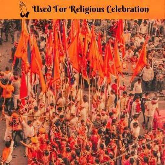 Anexa Big Size Hanumanji Printed Flag / Bajrangbali Flag / Flag for ...