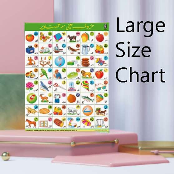 Large Size Urdu Alphabet Chart Without Pvc Rollers School Classroom ...