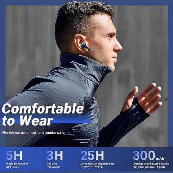 GWALBROS ULTRA PODS, AIRPODS with 40 Hours Playback and transparent ...