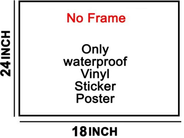 Motivational Quotes Fully Waterproof Vinyl Sticker Poster || (24X18 ...