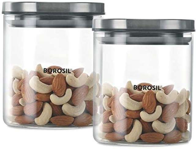 BOROSIL - 600 ml, 300 ml Glass Utility Container Price in India - Buy ...