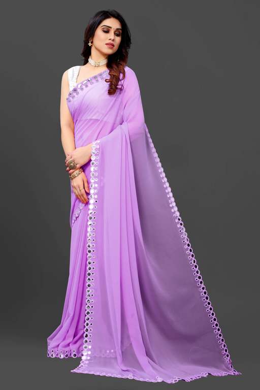 Solid Daily Wear Georgette Saree Price in India - Buy Solid Daily Wear ...