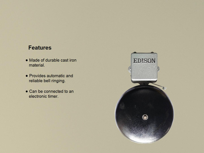 Edison 12 inch Gong bell Cast Iron School Bell Price in India - Buy ...