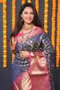 Buy MAA AMAR FASHION Self Design, Woven Banarasi Jacquard, Silk Blend ...