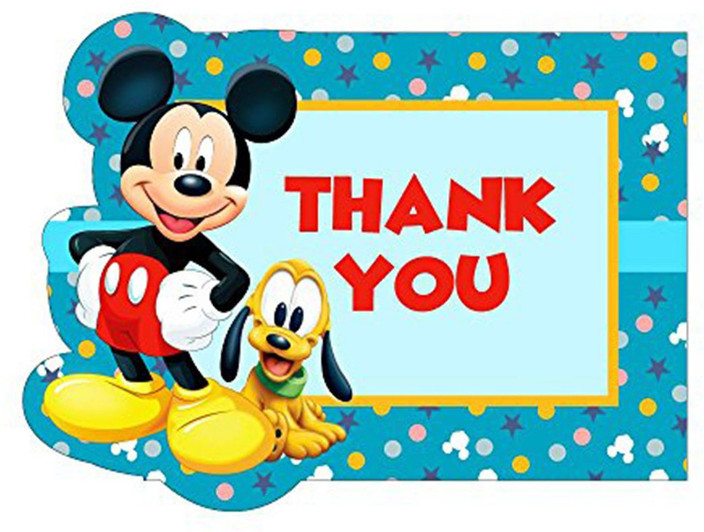 Mickey Mouse Birthday Thank You