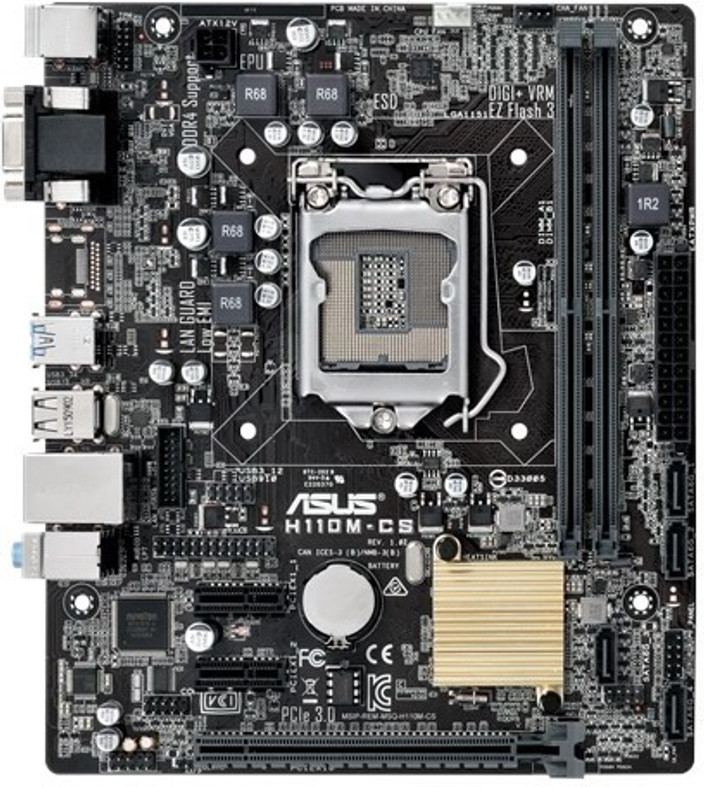 Intel H110 Asus H110 Md Motherboard Asus H110M-D Motherboard Intel H110 ...