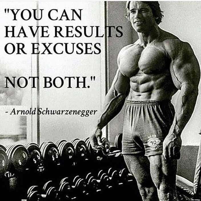 Arnold Schwarzenegger Motivationsposter