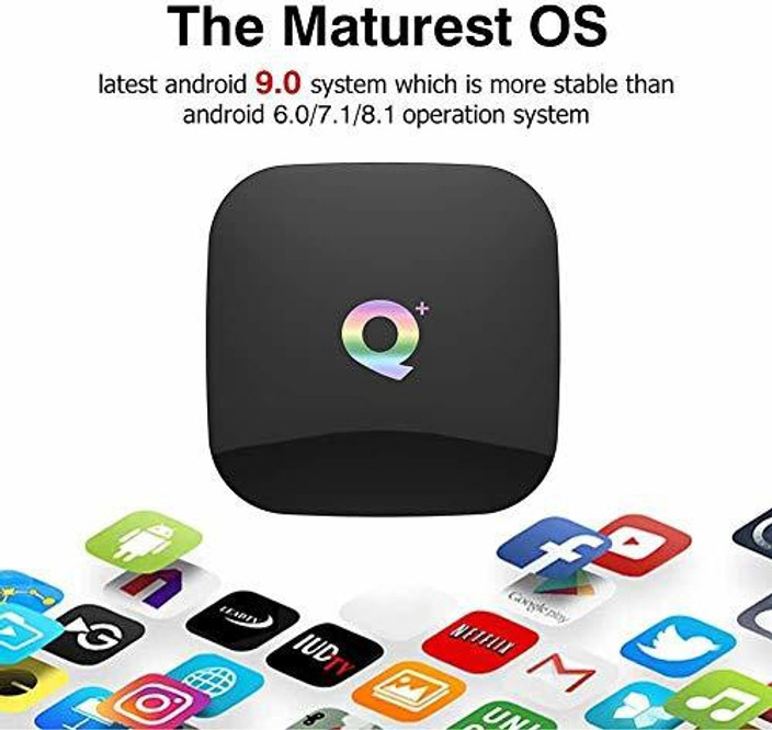 Onn Android Tv Box Q-BOX Plus Android TV Box – 4GB RAM, 32GB Storage ...