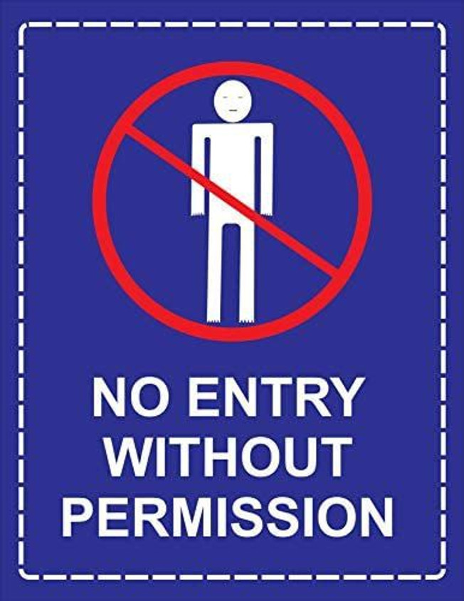 No Admission Without Permission Logo