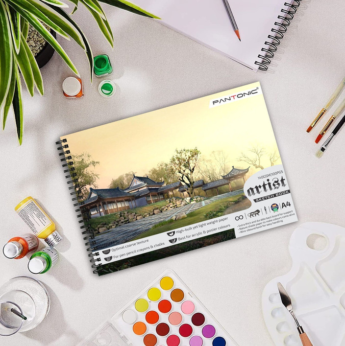 Cartridge Paper Michaels Sketch Book Artist Drawing Pad Spiral White ...