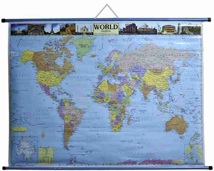Large World Political Map World Wall Map Vector Europe Map, Political