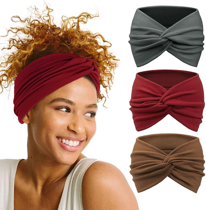 Girls Hair Band With C 🥢 HANNEA Headband for Women Girls, Soft Stretchy ...