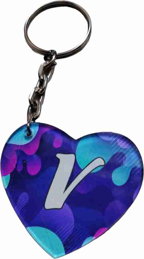 Heart Shape Letter V