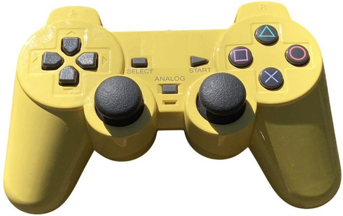 gold playstation 2 controller