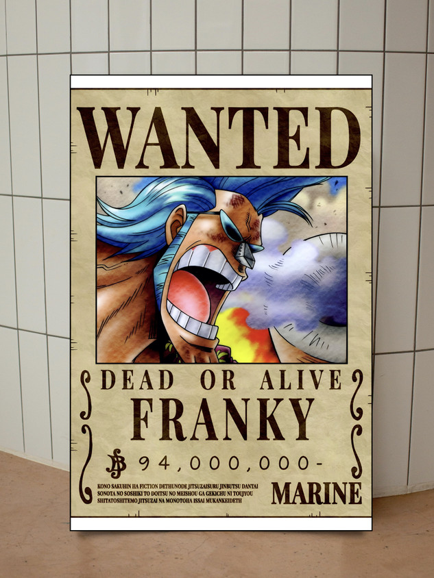 One Piece Wanted Poster Franky