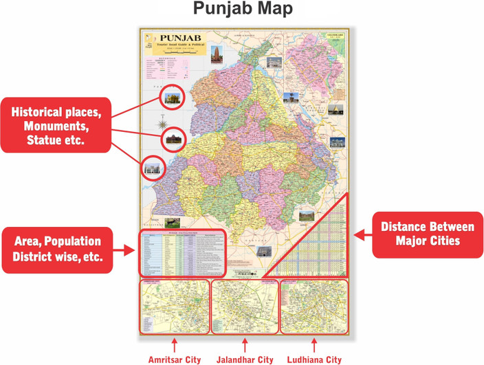 Punjab India Map Printable