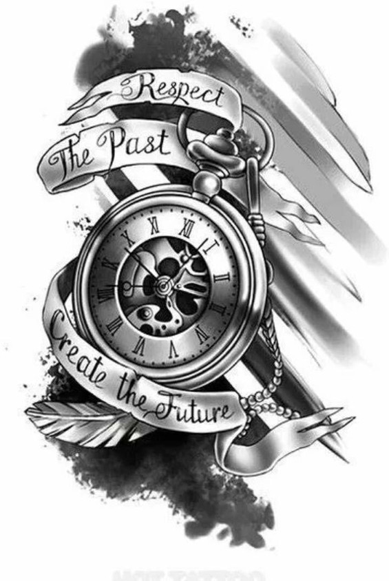 clock tattoo designs