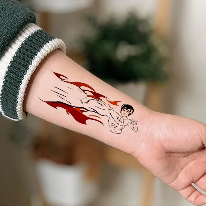 Bruce Lee Arm Tatovering