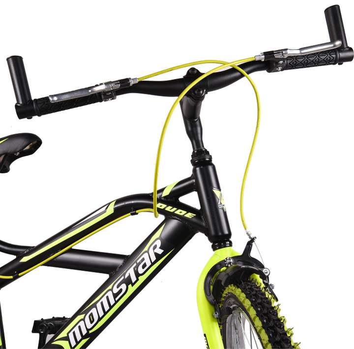 Mustang Momster Dude H D Bike For Adults Black Green 26 T Mountain Cycle Price in India Buy Mustang Momster Dude H D Bike For Adults Black Green 26 T Mountain Cycle online at Flipkart