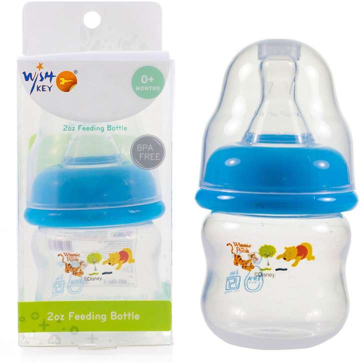 WISHKEY Feeding Nursing 2oz Plastic Small Size Milk Bottle with Soft Silicone Nipple BPA free for New Born Baby 60 ml Plastic baby bottles online in india Buy WISHKEY Feeding
